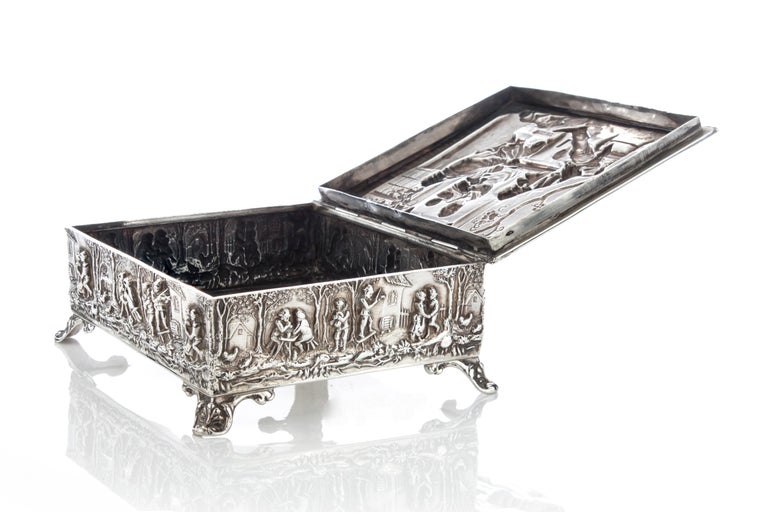 Antique Sterling Silver Box at 1stDibs