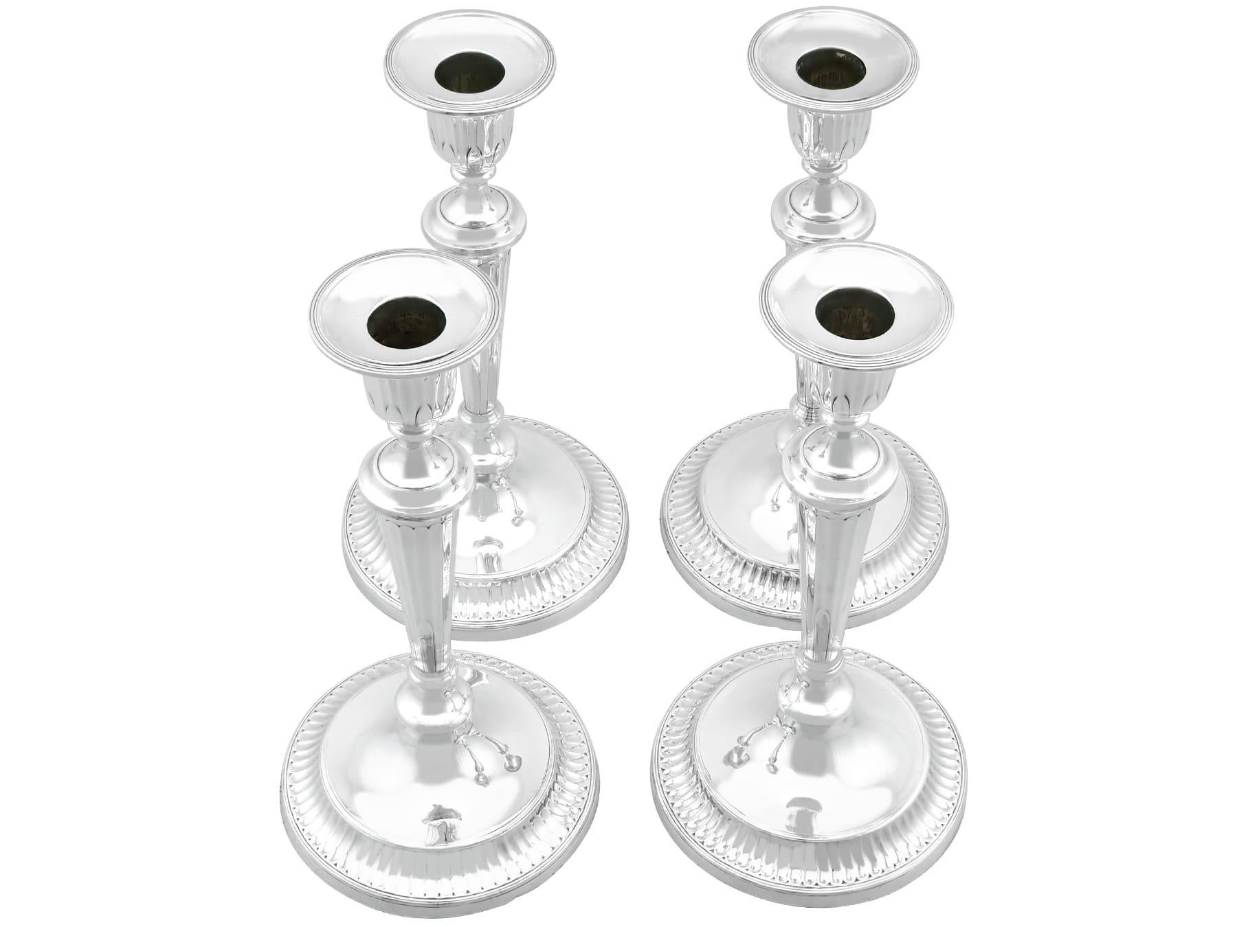 Antique Sterling Silver Candlesticks, '1919' at 1stDibs