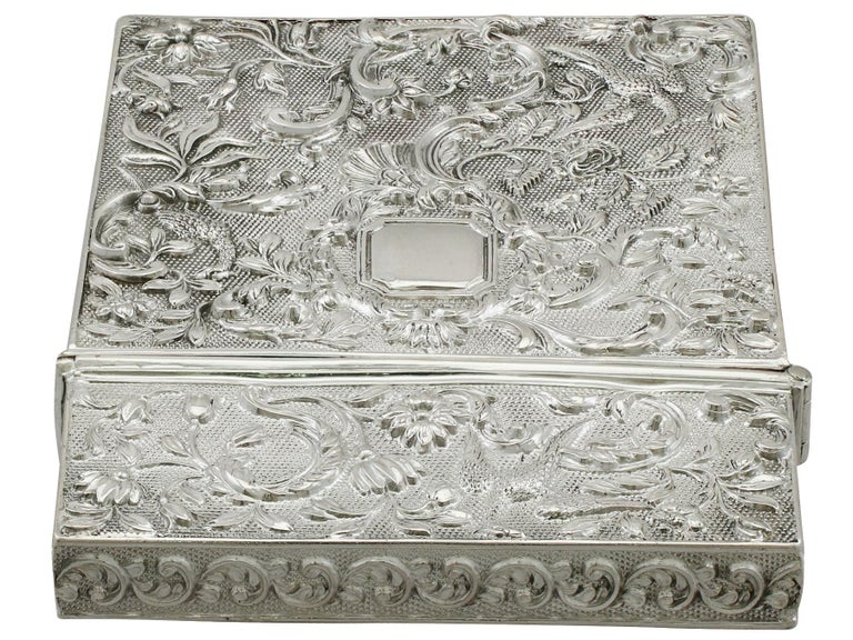 Antique Sterling Silver Card Case, 1835 at 1stDibs