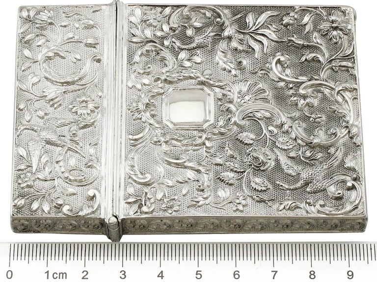 Antique Sterling Silver Card Case, 1835 at 1stDibs