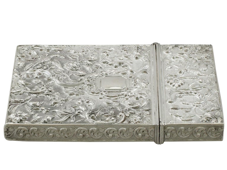 Antique Sterling Silver Card Case, 1835 at 1stDibs