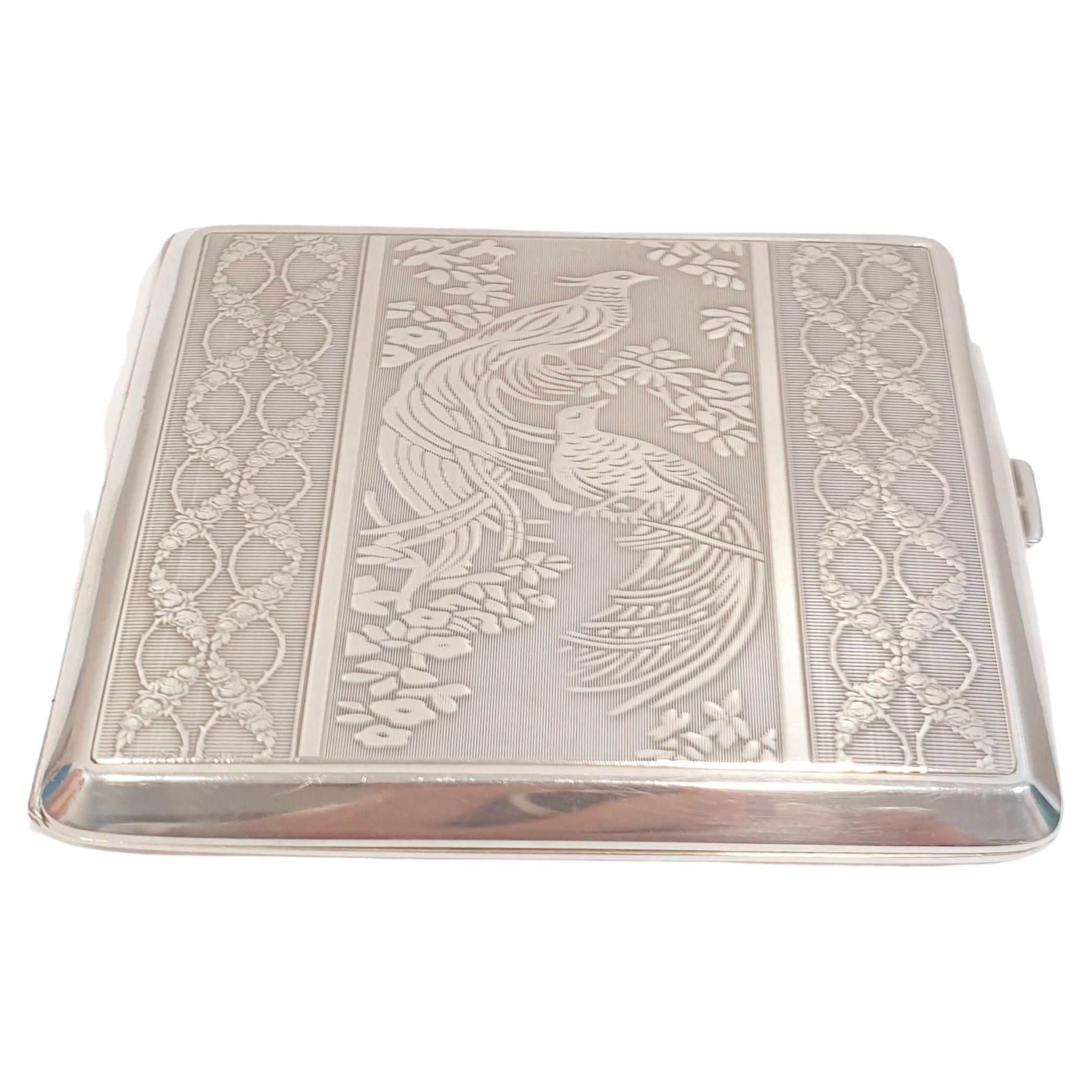 Sterling Silver Cigarette Case - Antique George VI at 1stDibs