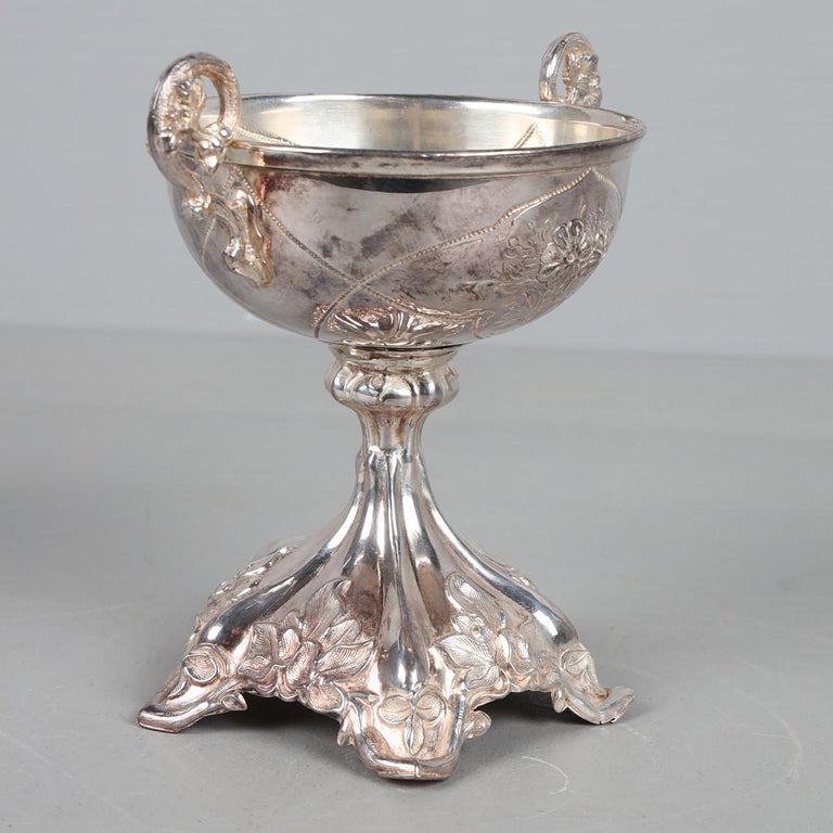 Antique Sterling Silver Cup, European Rococo Decorative Cup for Sale ...