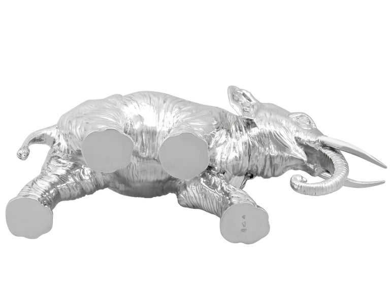 Antique Sterling Silver Elephant Sugar Box For Sale at 1stDibs