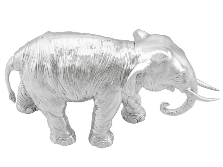 Antique Sterling Silver Elephant Sugar Box For Sale at 1stDibs