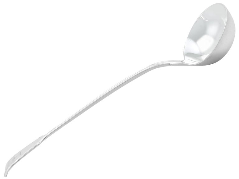 Antique Sterling Silver Fiddle and Thread Pattern Gravy Spoon and Sauce ...