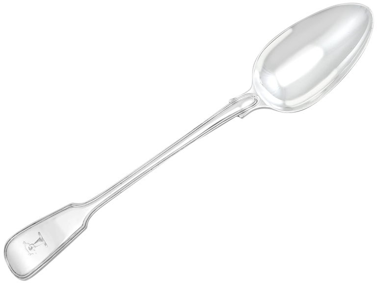 Antique Sterling Silver Fiddle and Thread Pattern Gravy Spoon and Sauce ...