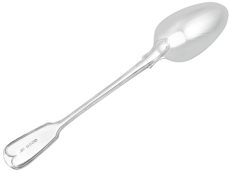 Antique Sterling Silver Fiddle and Thread Pattern Gravy Spoon and Sauce ...