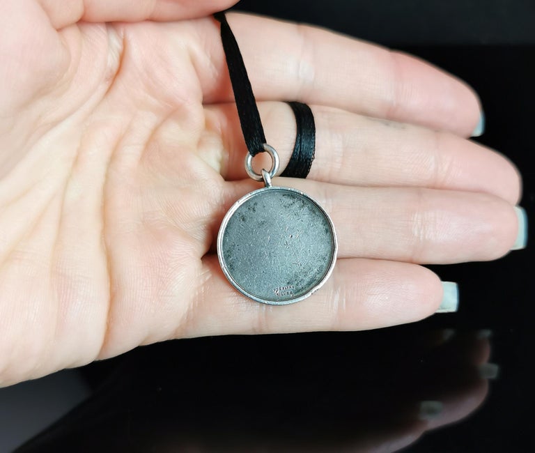 Antique Sterling Silver Fob Pendant, Watch Fob, Shooting For Sale at ...