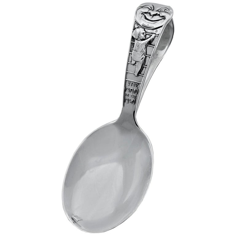 Antique Sterling Silver Man in the Moon Baby Spoon at 1stDibs ...