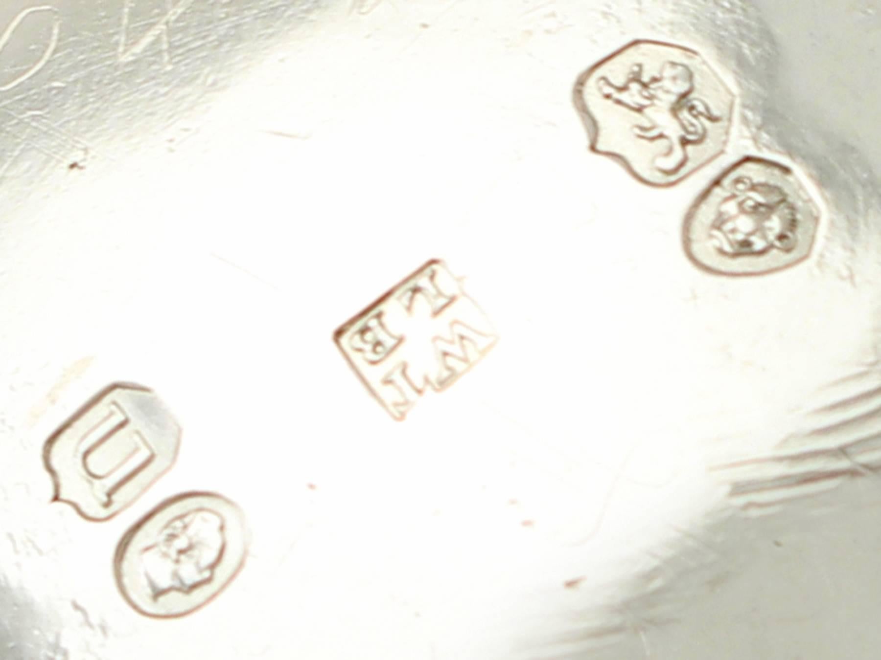 Antique Sterling Silver Melon Style Four-Piece Tea and Coffee Service ...