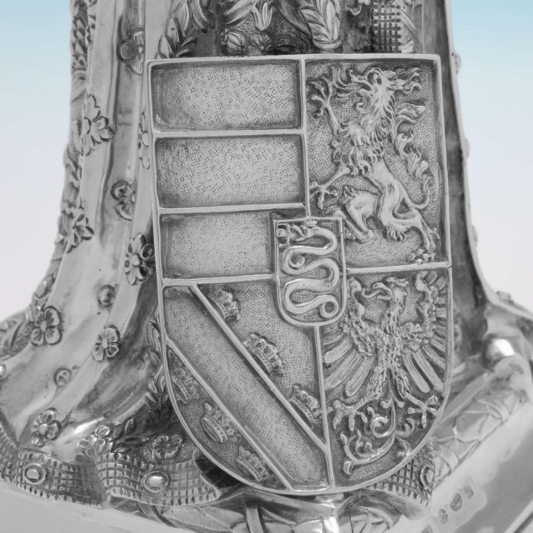 Antique Sterling Silver Models of King Arthur and Maria Bianca Sforza ...