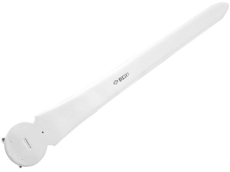 Thomas Callow and Son Antique Sterling Silver Paper Knife For Sale at ...