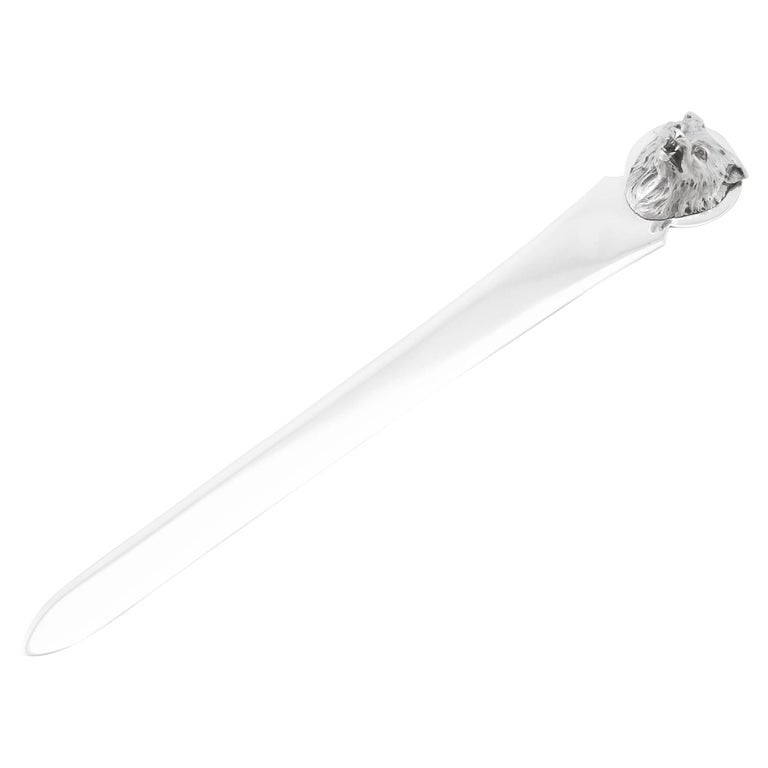 Thomas Callow and Son Antique Sterling Silver Paper Knife For Sale at ...