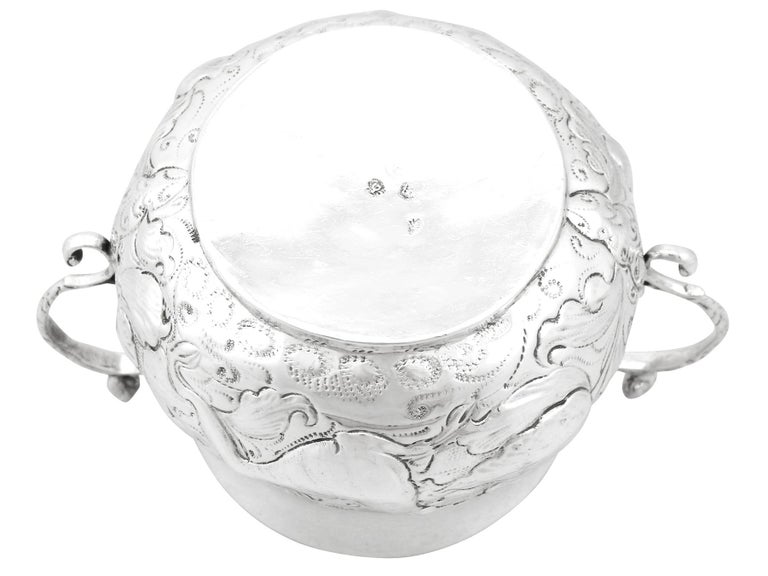 Antique Sterling Silver Porringer For Sale at 1stDibs