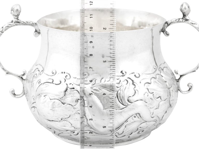 Antique Sterling Silver Porringer For Sale at 1stDibs