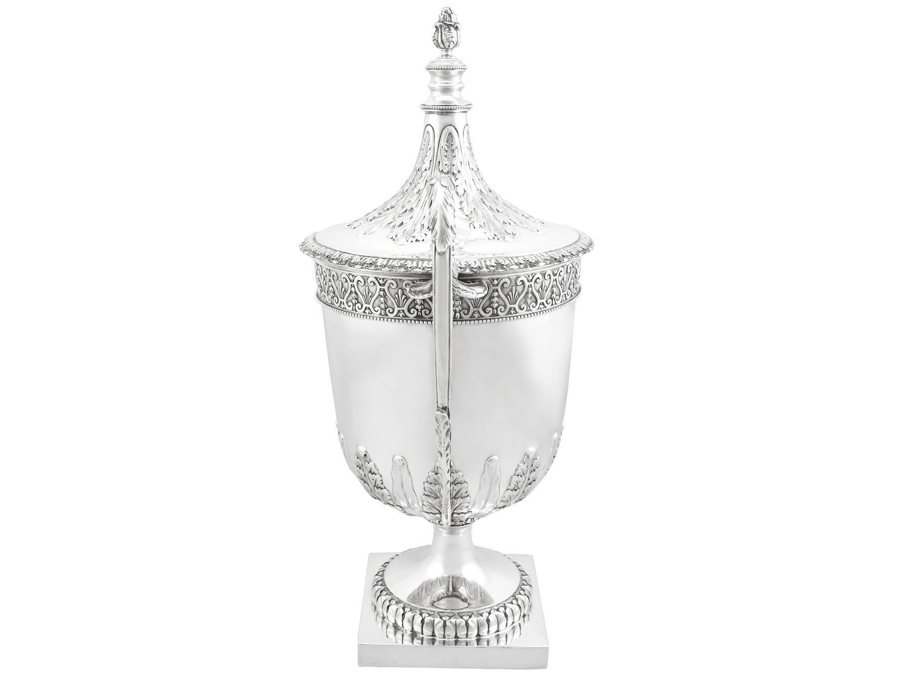 Antique Sterling Silver Presentation Cup and Cover by C S Harris and ...