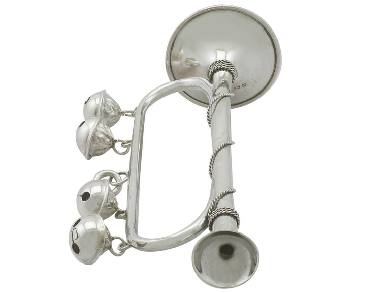 Antique Sterling Silver Rattle, 1900 at 1stDibs | antique rattle