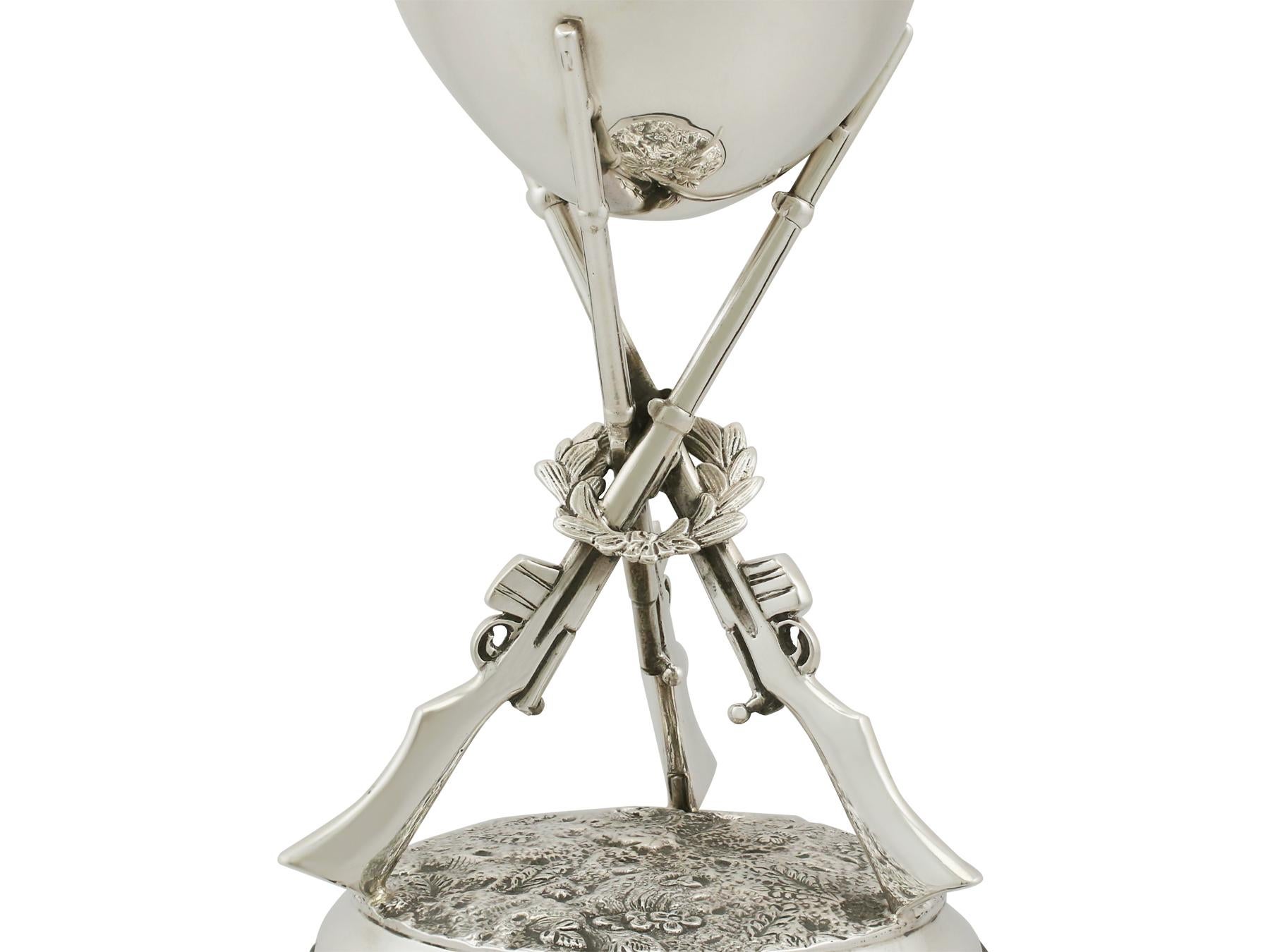 Antique Sterling Silver 'Rifle' Presentation Trophy at 1stDibs