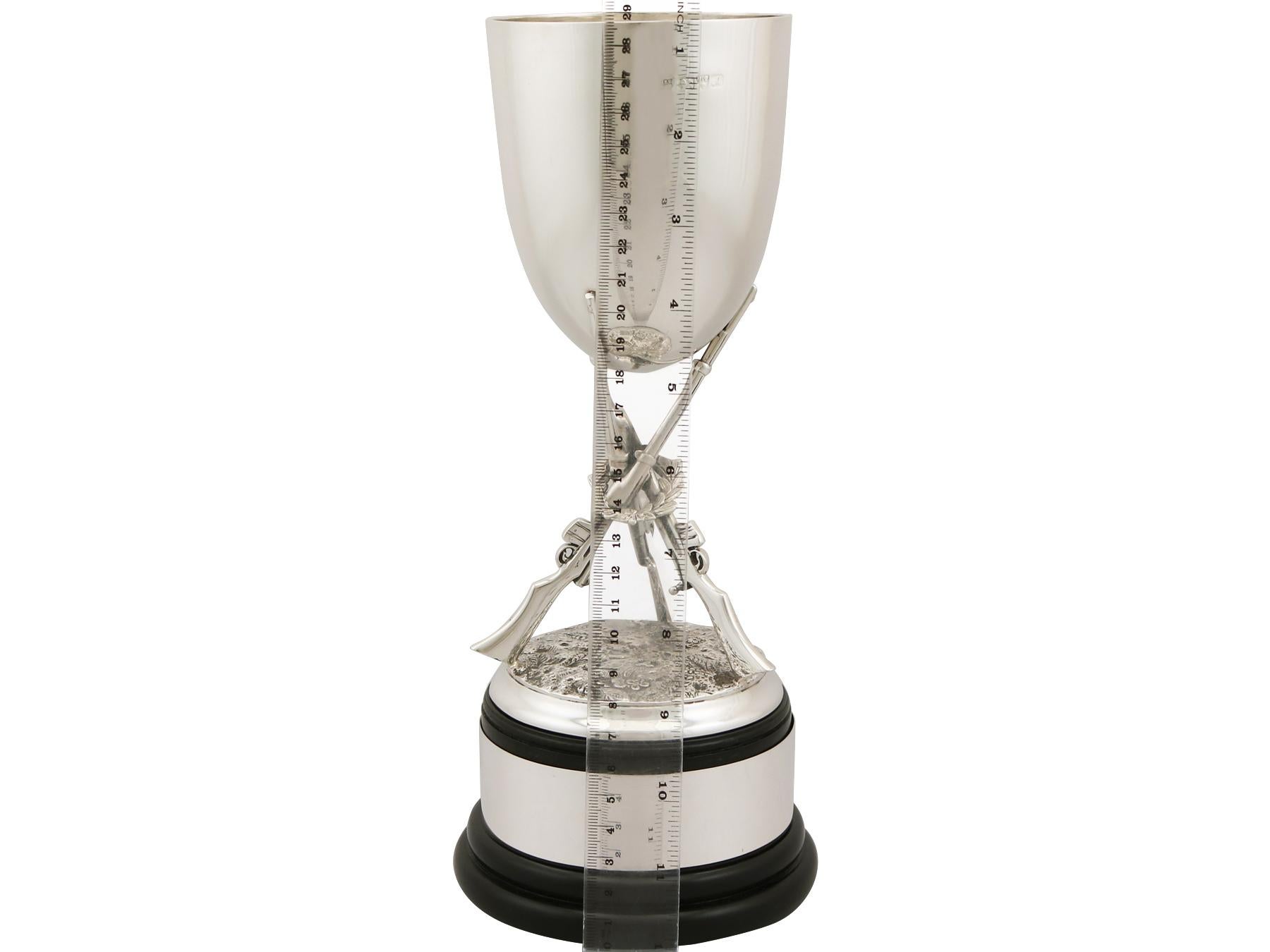 Antique Sterling Silver 'Rifle' Presentation Trophy at 1stDibs
