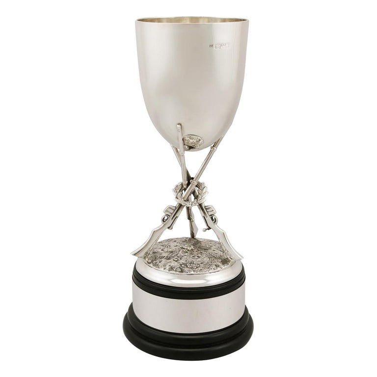 Antique Sterling Silver 'Rifle' Presentation Trophy at 1stDibs