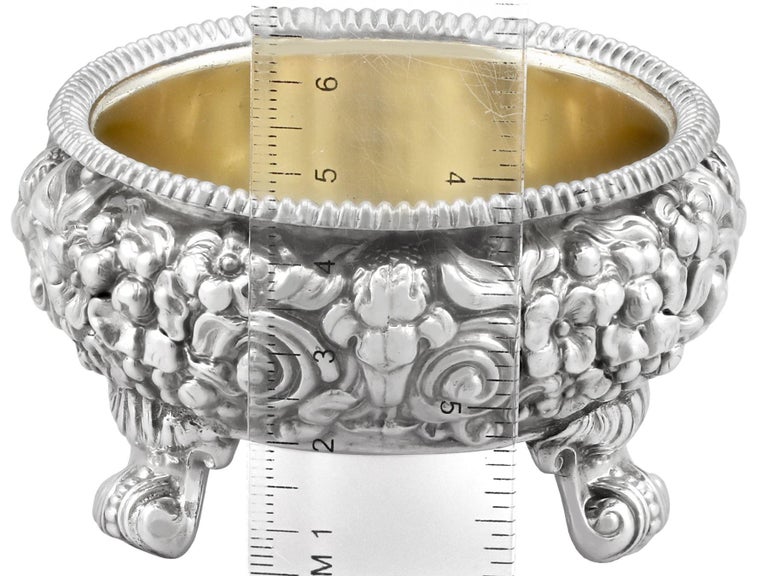Antique Sterling Silver Salts, 1818 For Sale at 1stDibs