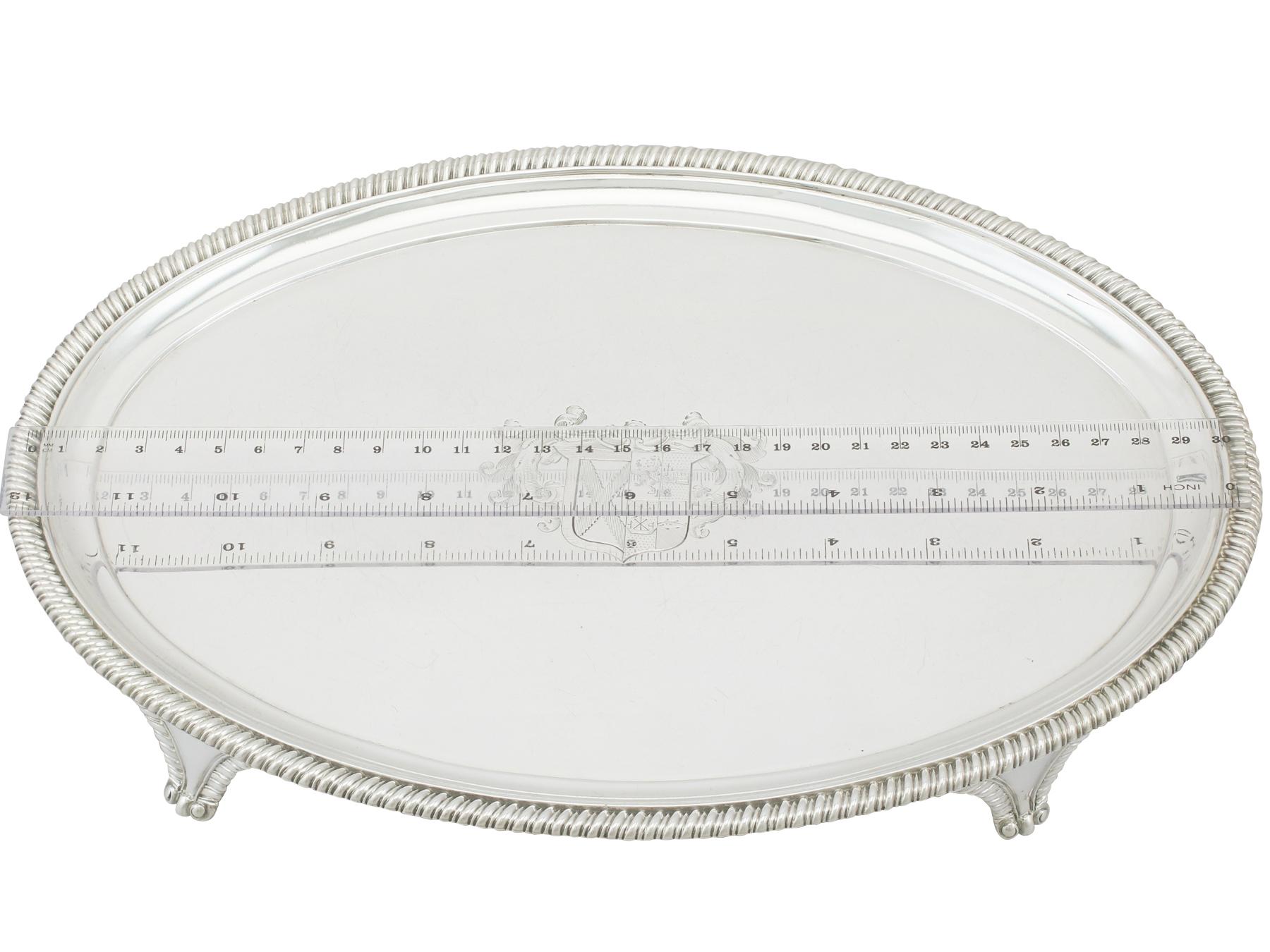Antique Sterling Silver Salver, George IV, 1823 at 1stDibs