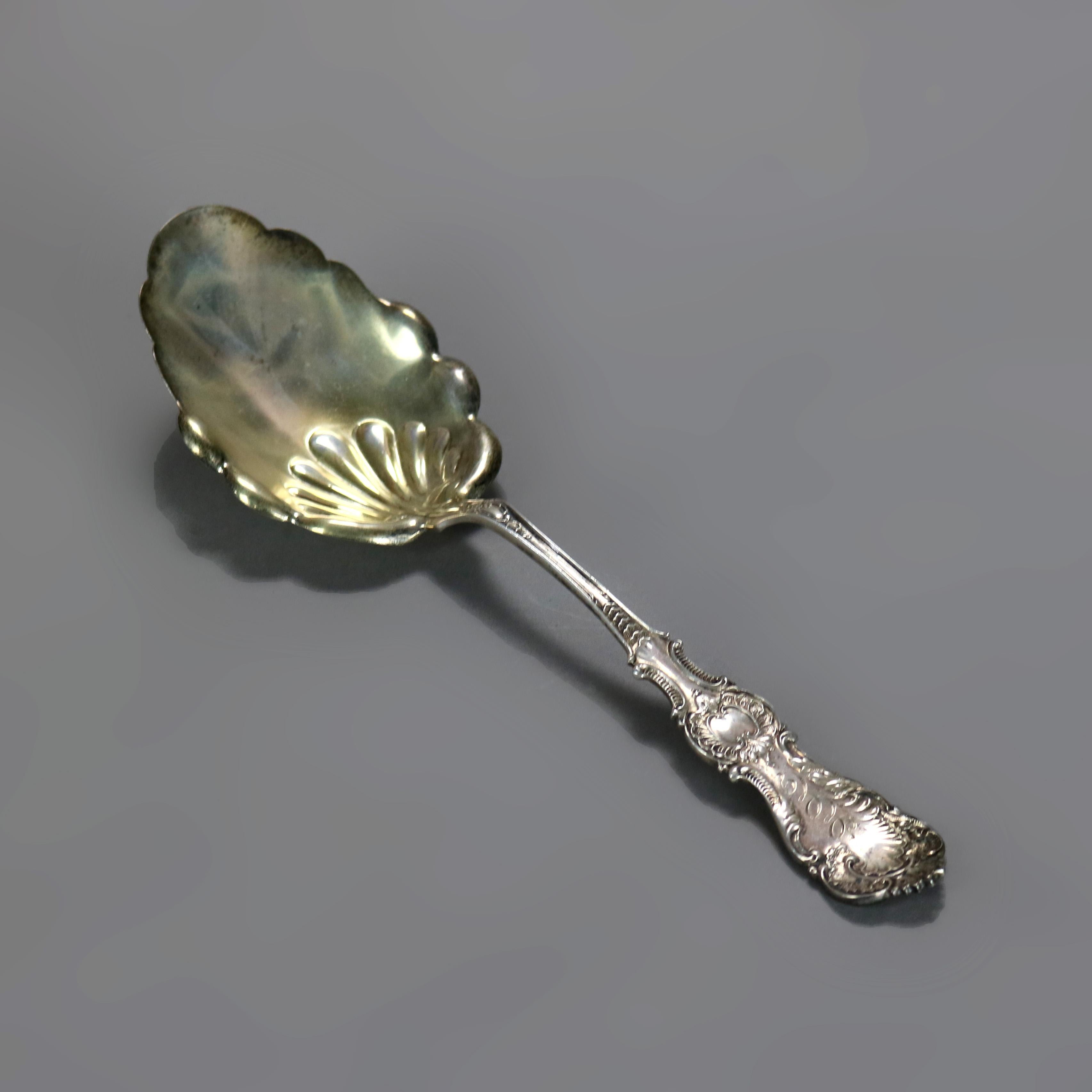 Antique Sterling Silver Serving Spoon 3.26 Troy Ounces C1890 For Sale ...