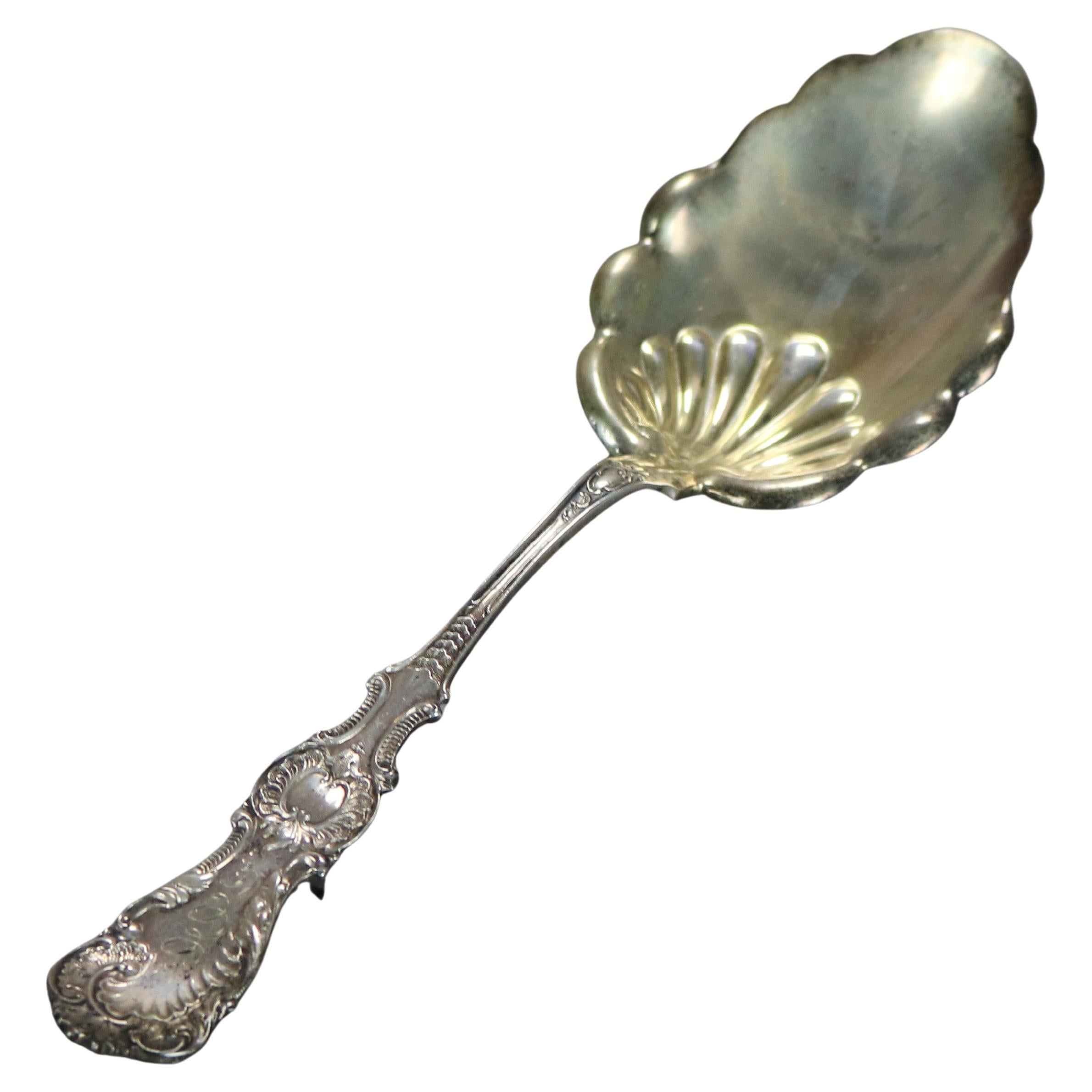 Antique Sterling Silver Serving Spoon 3.26 Troy Ounces C1890 For Sale ...