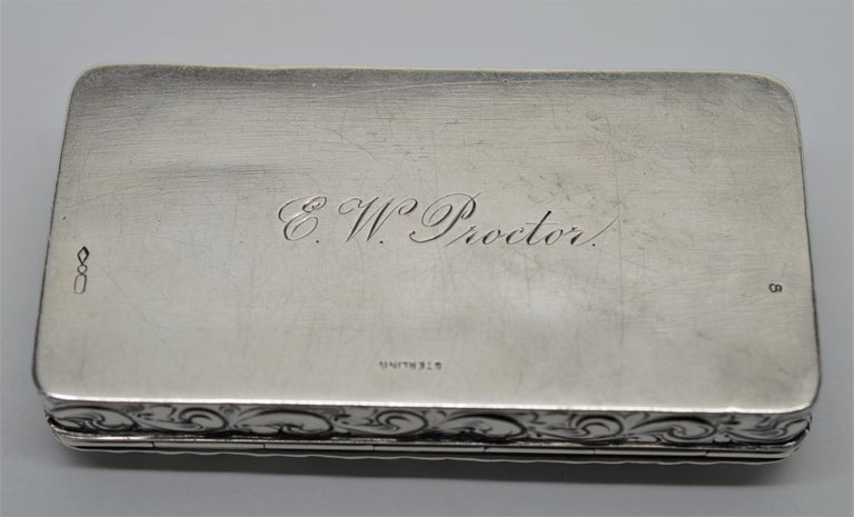 Antique Sterling Silver Snuff Box at 1stDibs