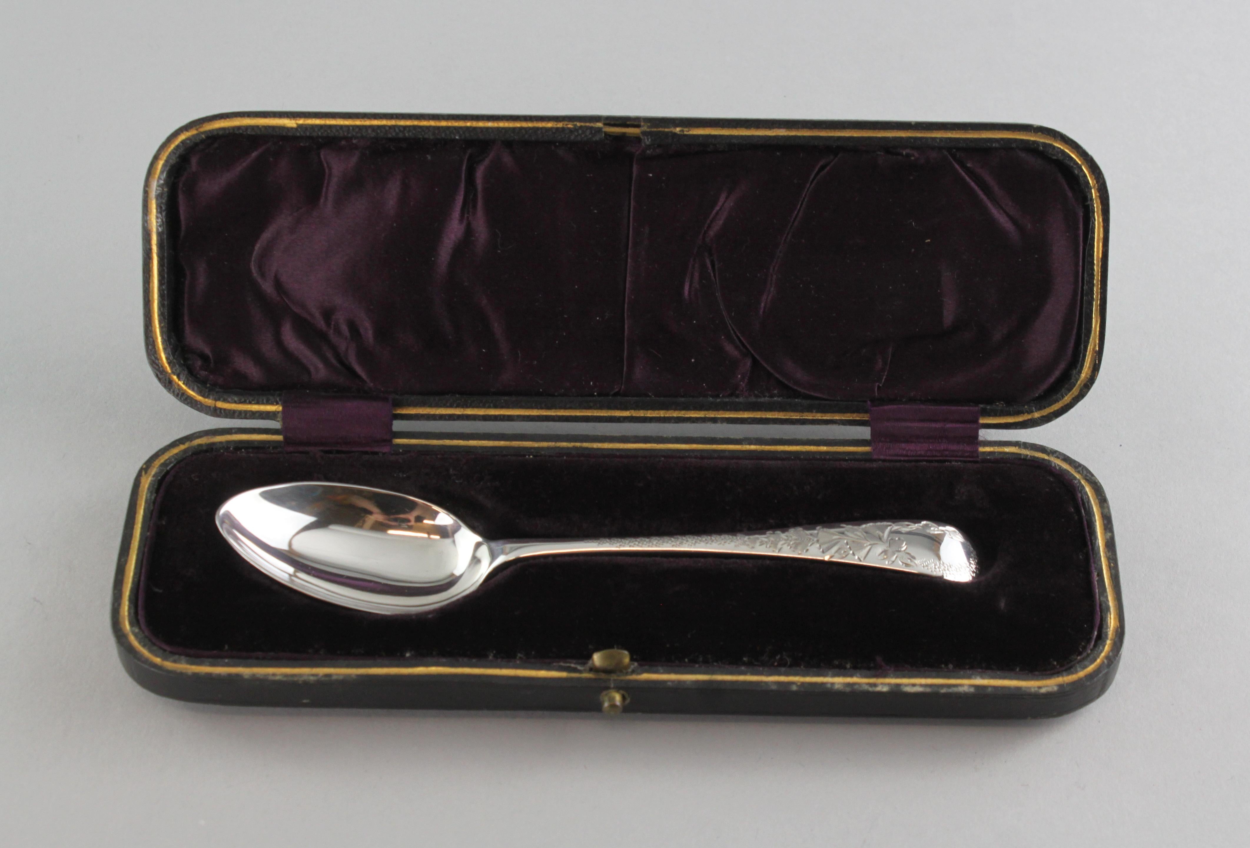 Antique Sterling Silver Spoon, Joseph Rodgers and Sons, Sheffield, 1906 ...
