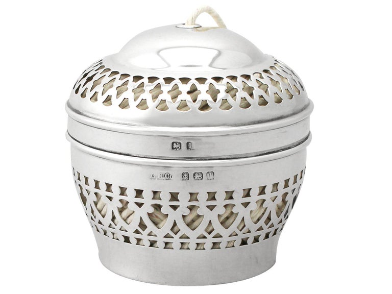 Antique Sterling Silver String Box by Gorham Manufacturing Company For ...