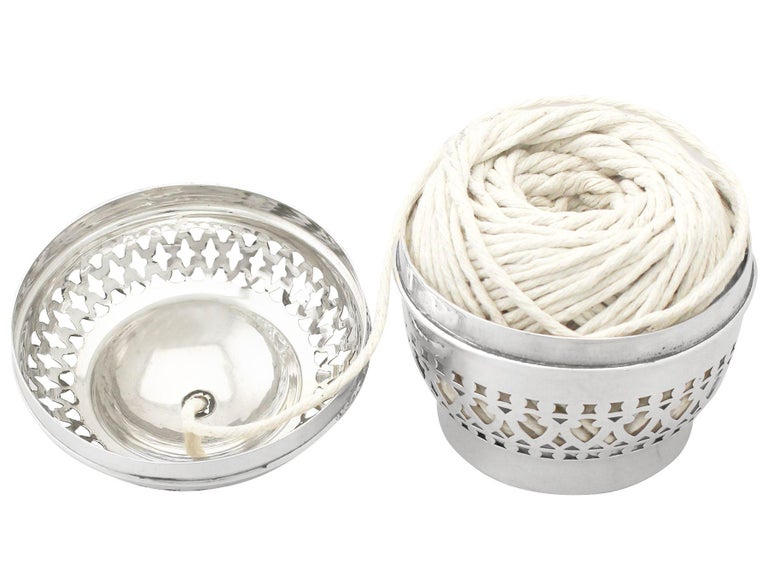 Antique Sterling Silver String Box by Gorham Manufacturing Company For ...