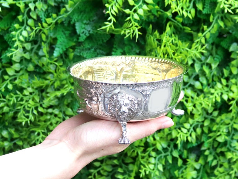 Antique Sterling Silver Sugar Bowl For Sale at 1stDibs