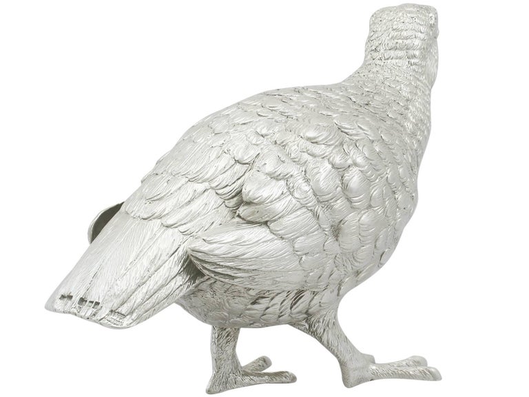 Antique Sterling Silver Table Birds, 1938 at 1stDibs