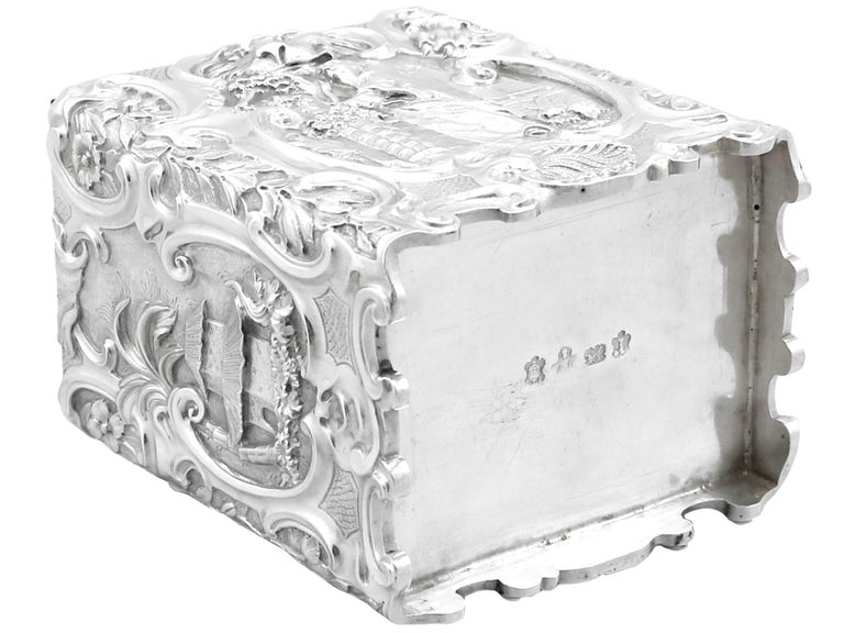 Antique Sterling Silver Tea and Sugar Cadies For Sale at 1stDibs