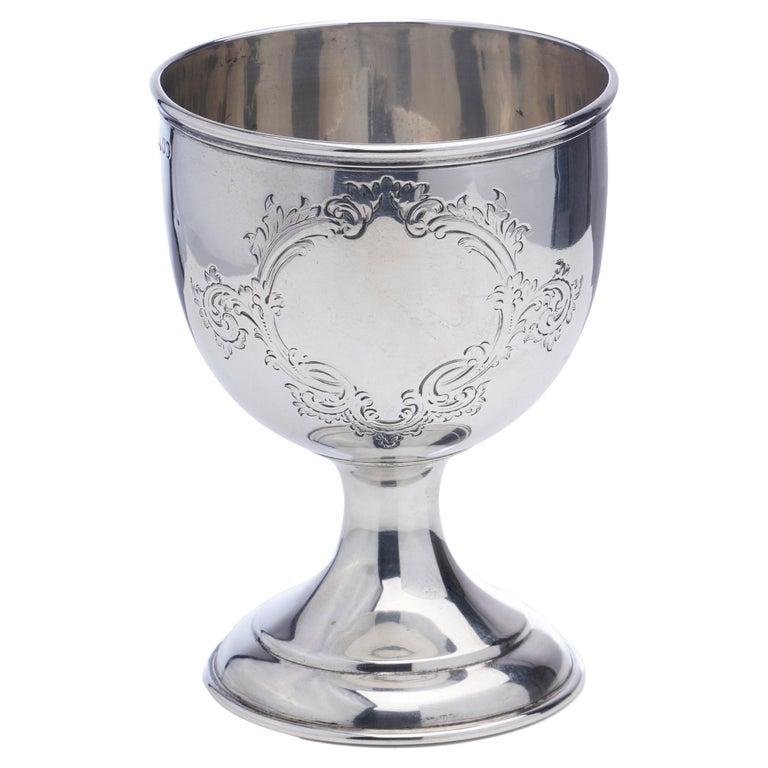 Antique Sterling Silver Victorian Goblet For Sale at 1stDibs