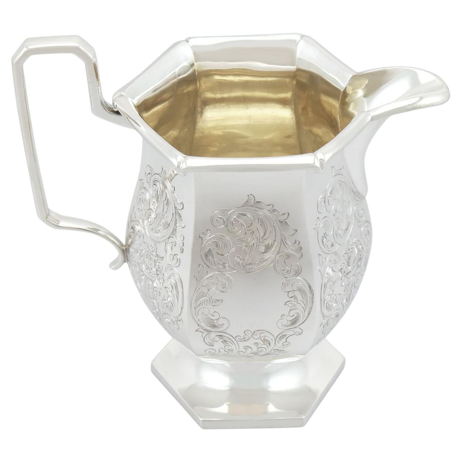 Large Antique Silver Ewer/Jug For Sale at 1stDibs