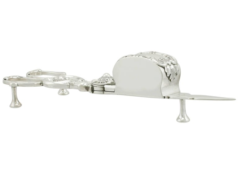 Antique Victorian Sterling Silver Wick Trimmers For Sale at 1stDibs