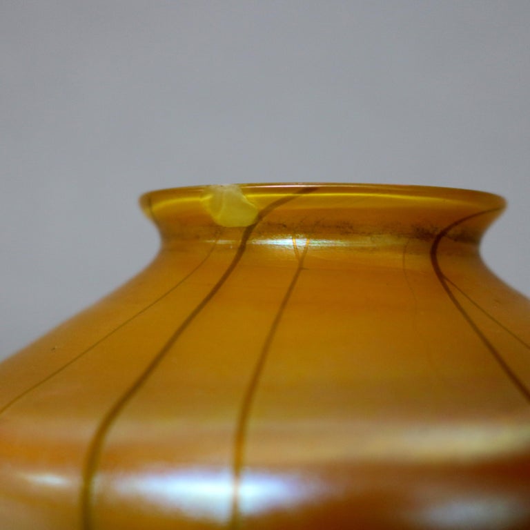 Antique Steuben Heart and Vine Ruffled Rim Art Glass Lamp Shade, circa ...