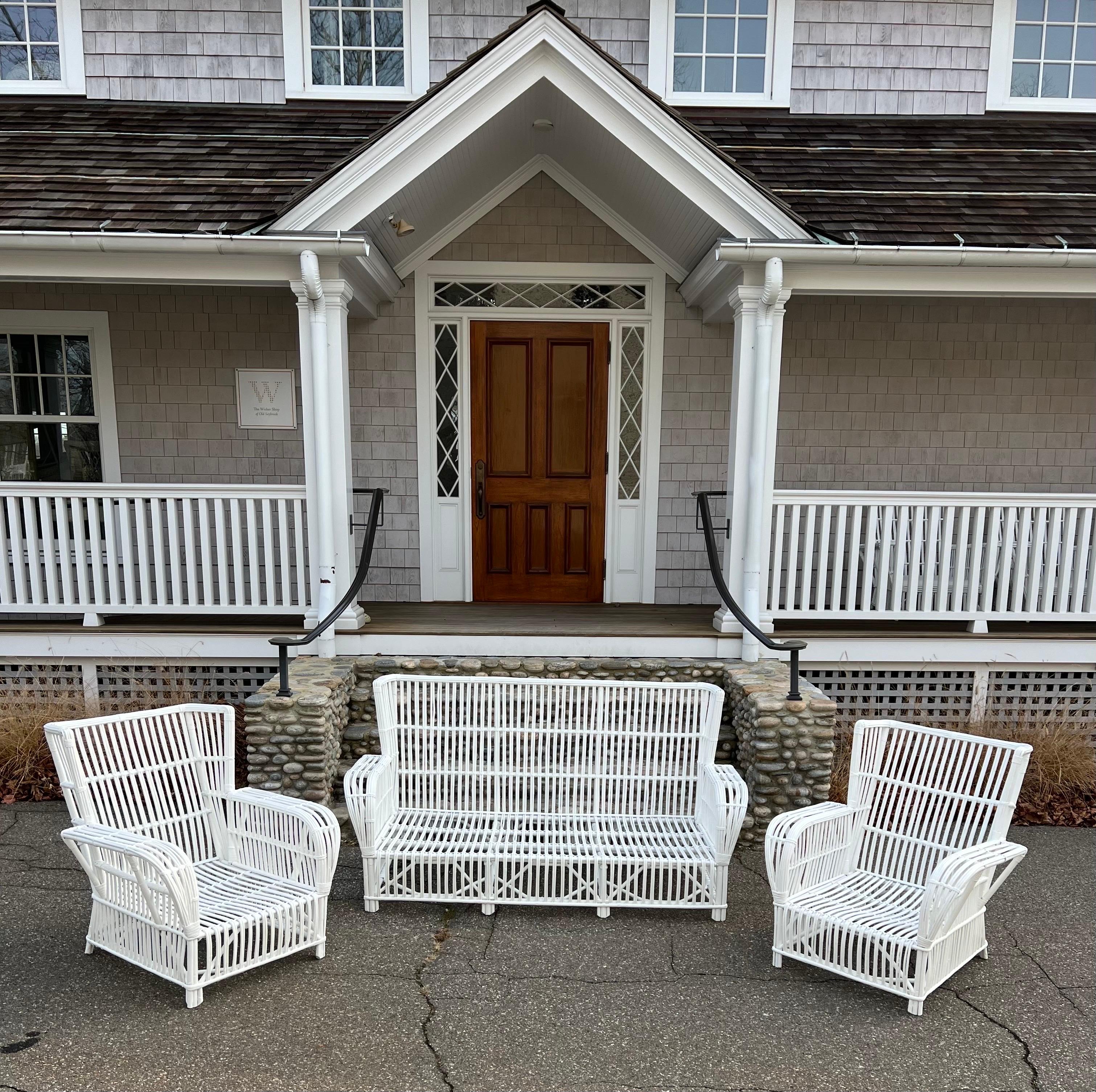 Antique Stick Wicker Set For Sale at 1stDibs