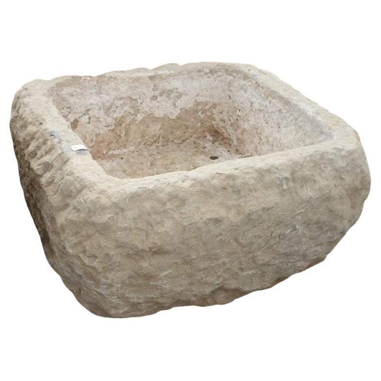 Antique Stone Basin For Sale at 1stDibs