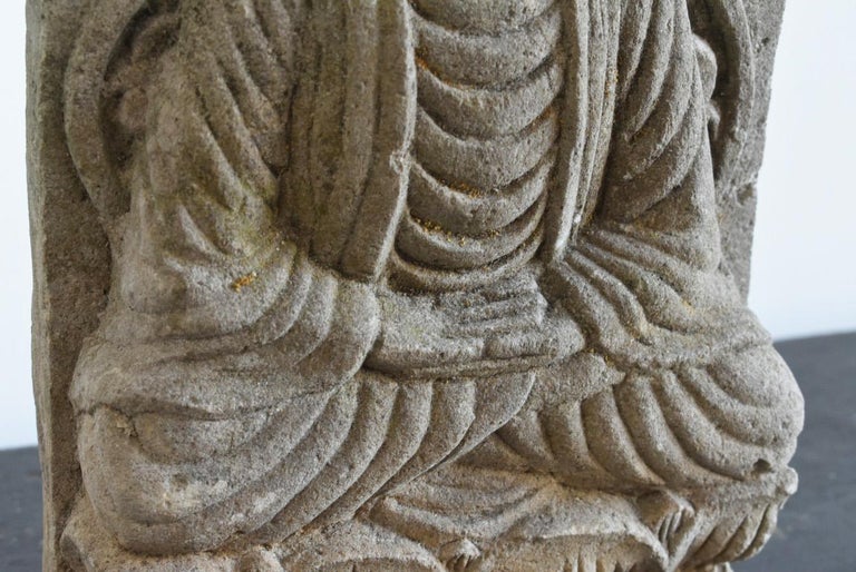 Antique Stone Buddha of Southeast Asia/Stone Plate/Nyorai Statue/1700 ...