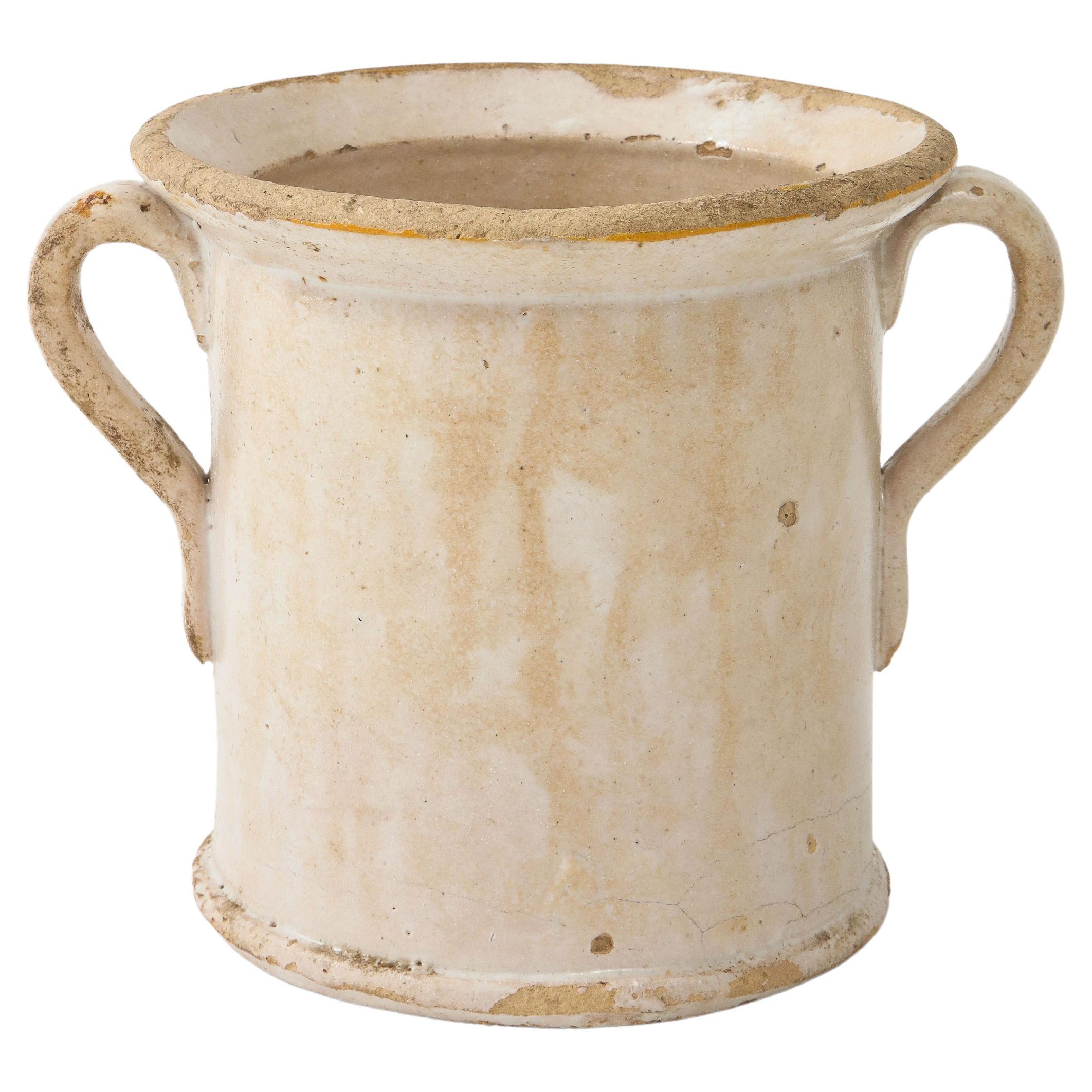 Antique Stoneware Urn with Handles For Sale at 1stDibs