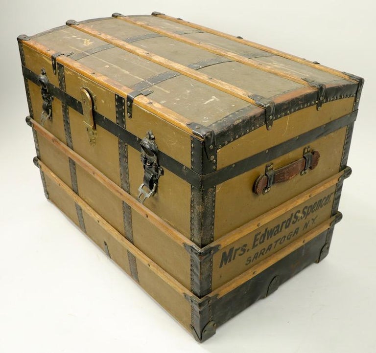 Antique Storage Trunk Stemship Stagecoach Luggage from Saratoga NY at ...