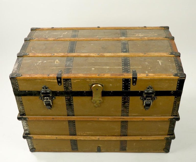 Antique Storage Trunk Stemship Stagecoach Luggage from Saratoga NY at ...