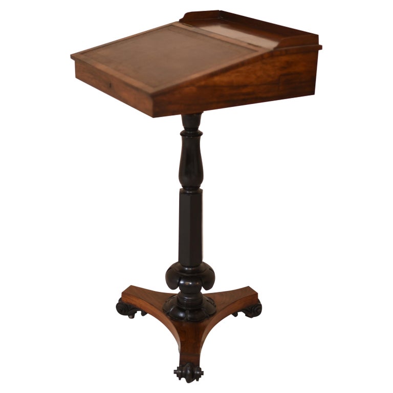 Antique Students Desk Victorian Lecturn Table For Sale at 1stDibs