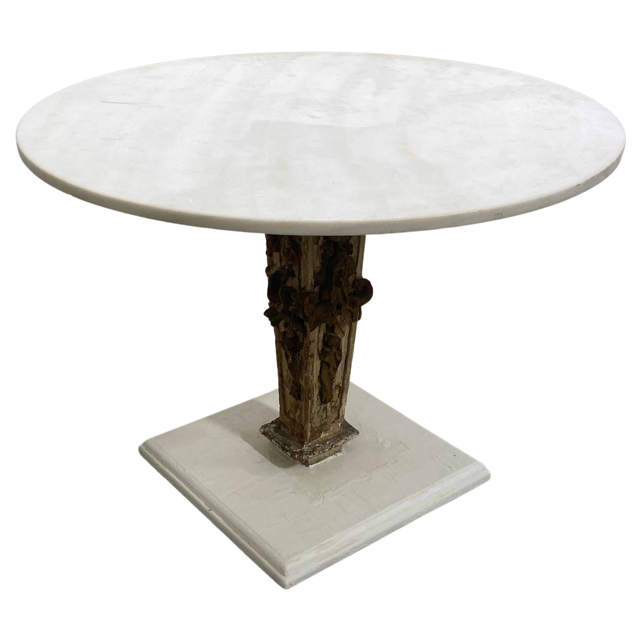Tibetan Hand-Carved Architectural Element Table at 1stDibs