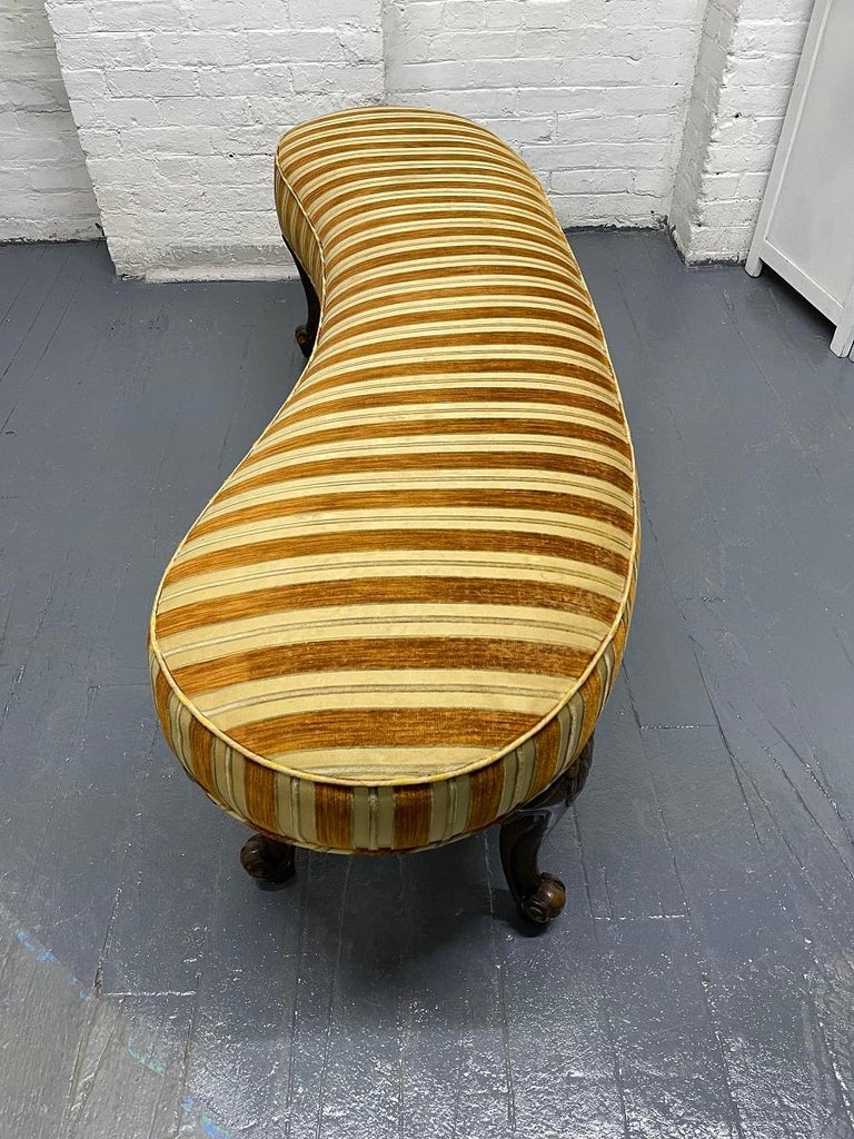 Antique Style Kidney Shaped Walnut Bench For Sale at 1stDibs | kidney ...