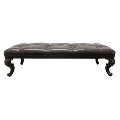 Leather Tufted Metropolitan Musem Bench For Sale at 1stDibs